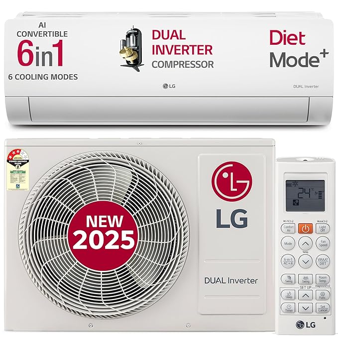 LG 1.5 Ton 3 Star DUAL Inverter Split AC - EthicalElectricals